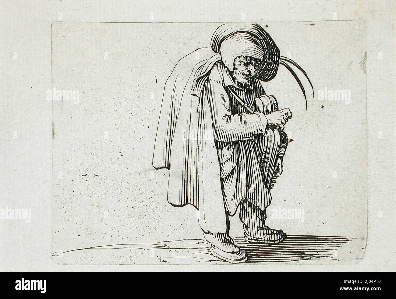 The Hurdy-Gurdy Player. Jacques Callot (France, Nancy, 1592-1635 ...