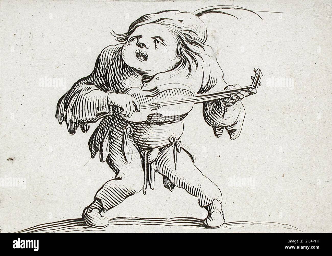 A Bandy-Legged Man Playing the Guitar. Jacques Callot (France, Nancy ...