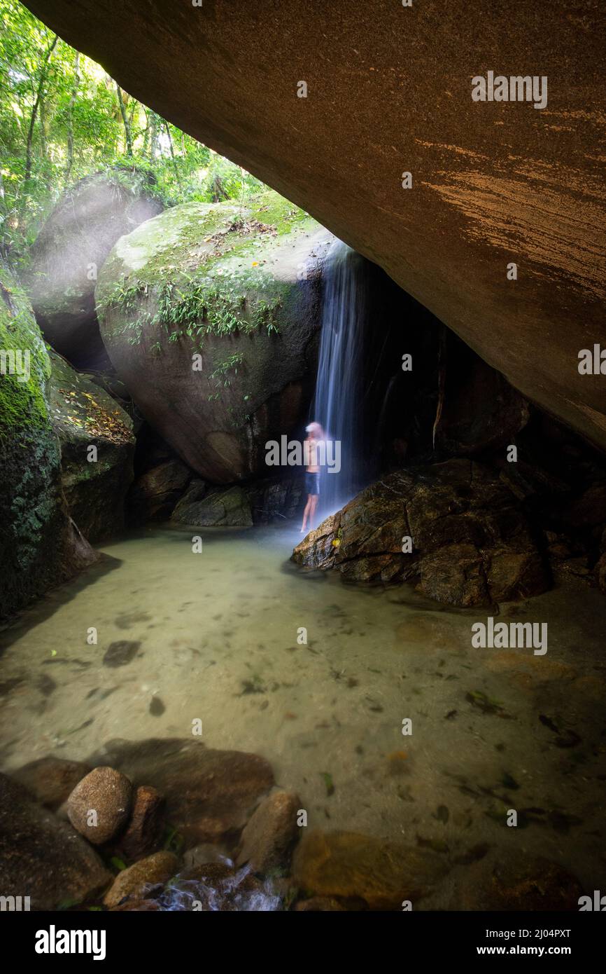 Waterfall in tijuca forest hi-res stock photography and images - Alamy