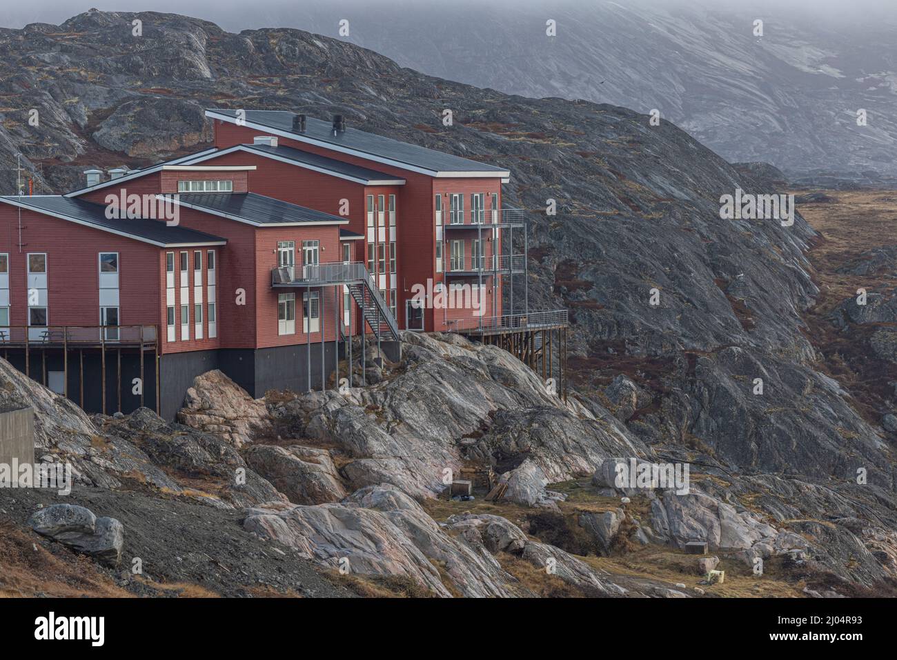 tipical artic wooden house in north pole Stock Photo - Alamy