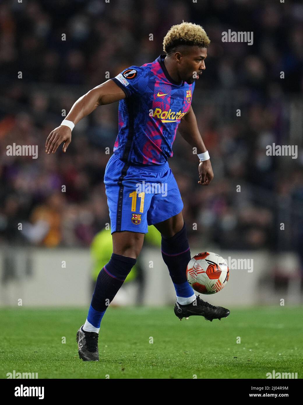 Adama Traore of FC Barcelona during the UEFA Europa League match ...