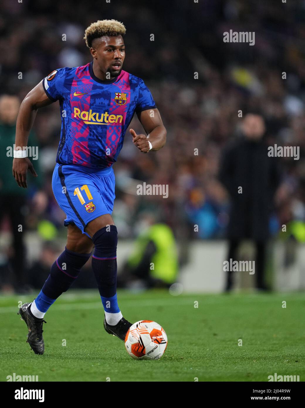 Adama Traore of FC Barcelona during the UEFA Europa League match ...