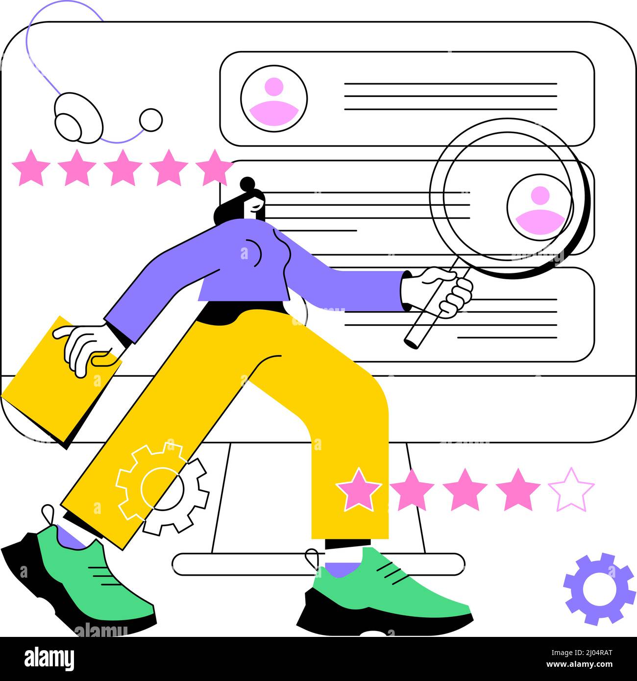 Customer self-service abstract concept vector illustration. E-support ...