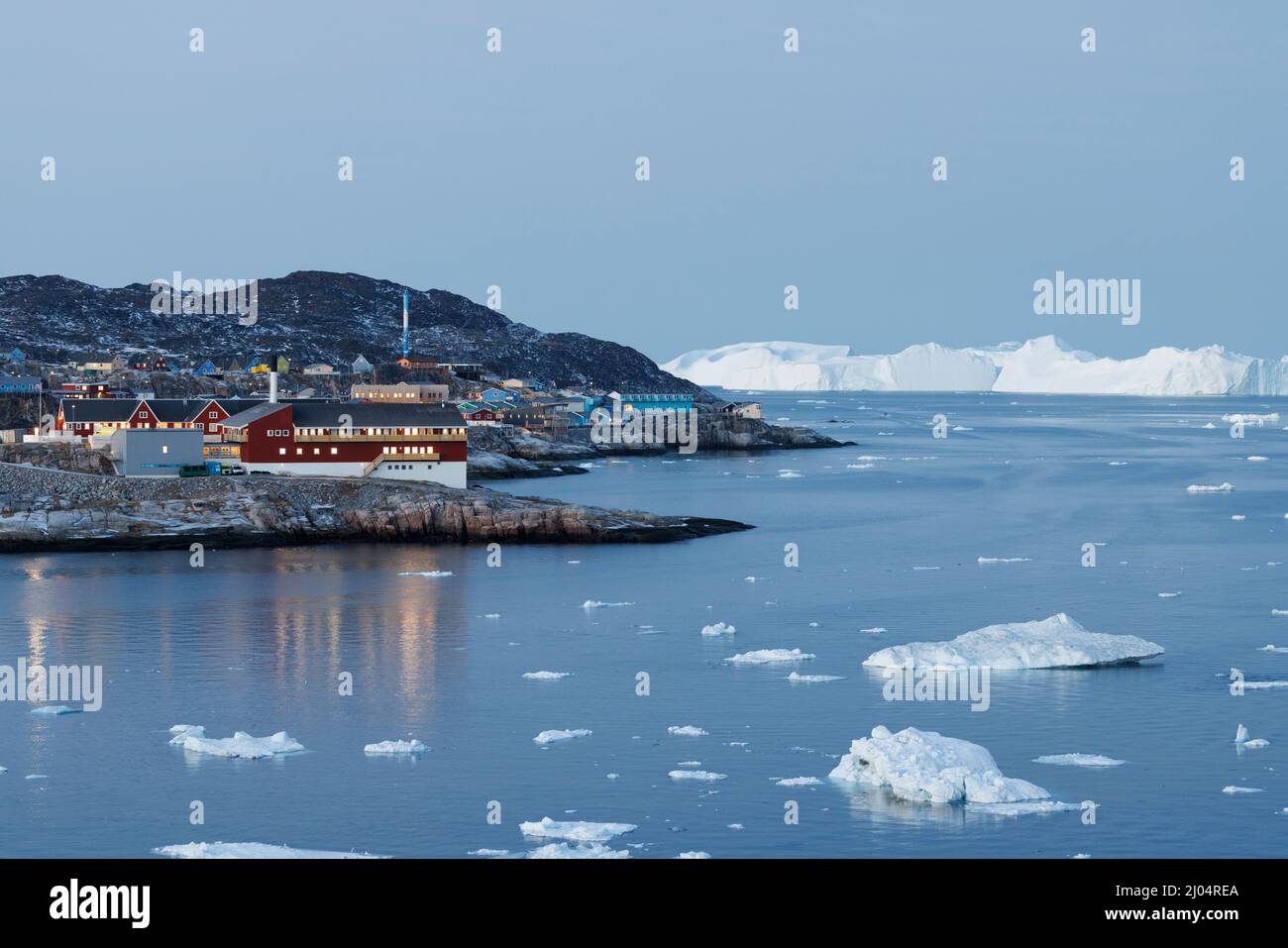 Greenland ilulissat icefjord town hi-res stock photography and images ...