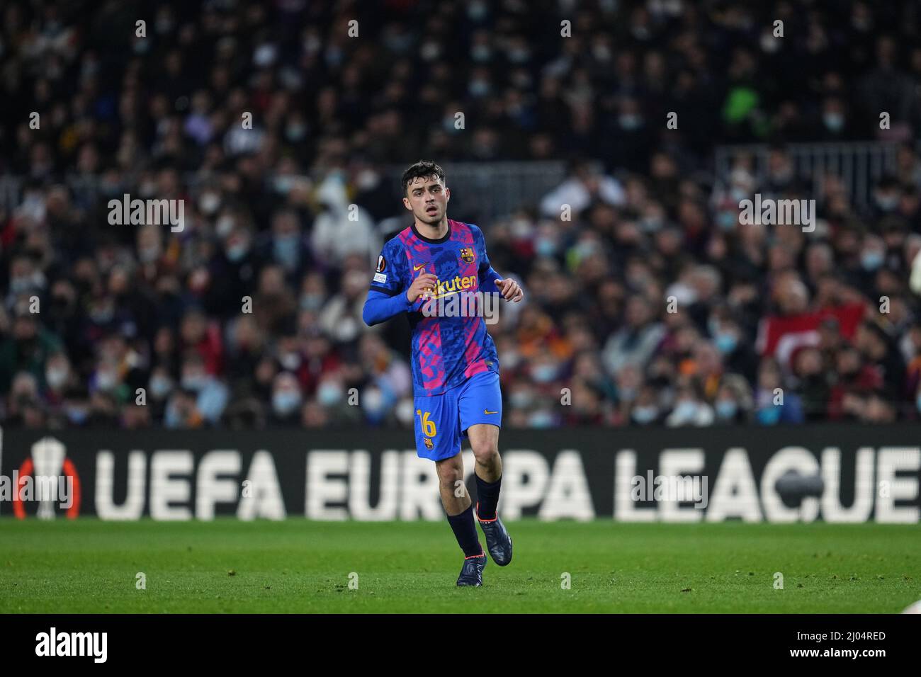 Pedro Gonzalez Pedri of FC Barcelona during the UEFA Europa League match between FC Barcelona v ...