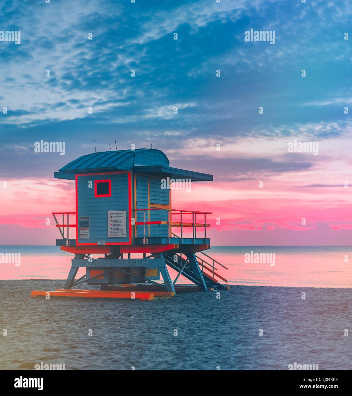 Beautiful morning colors miami beach hi-res stock photography and ...