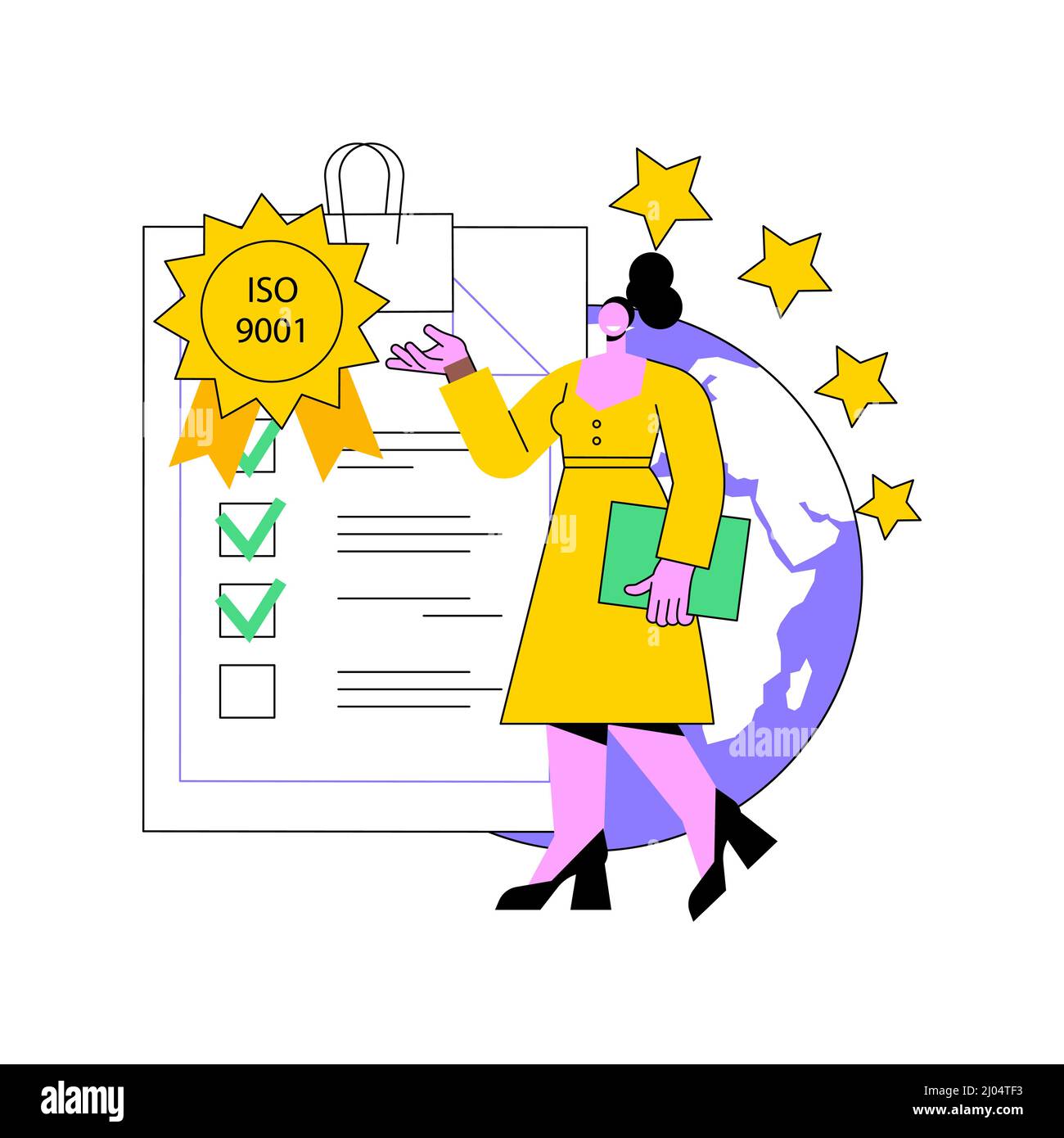 Standard for quality control abstract concept vector illustration ...