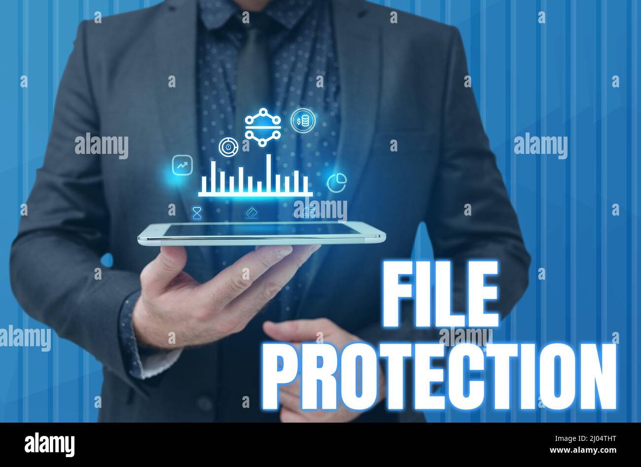 Text Caption Presenting File Protection Business Idea Preventing