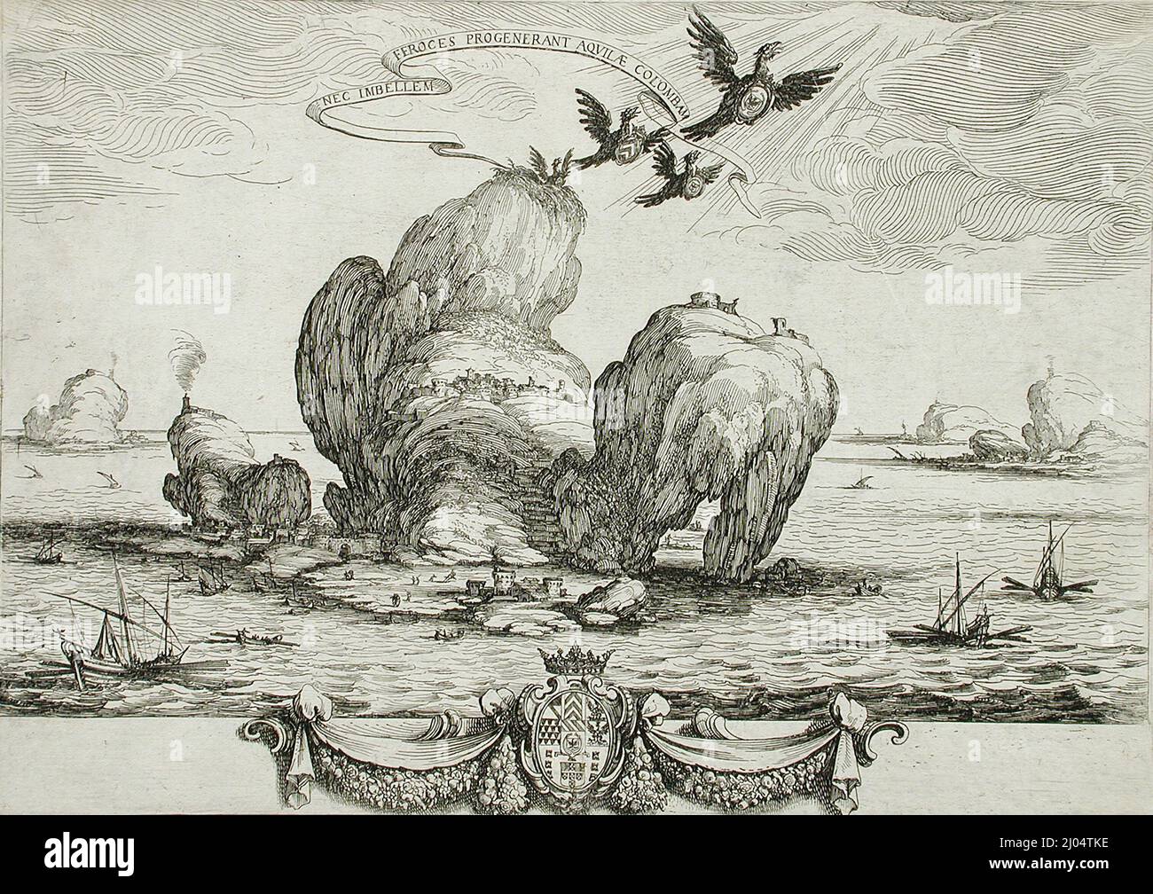 The Large Crag. Jacques Callot (France, Nancy, 1592-1635). France, 1623 ...