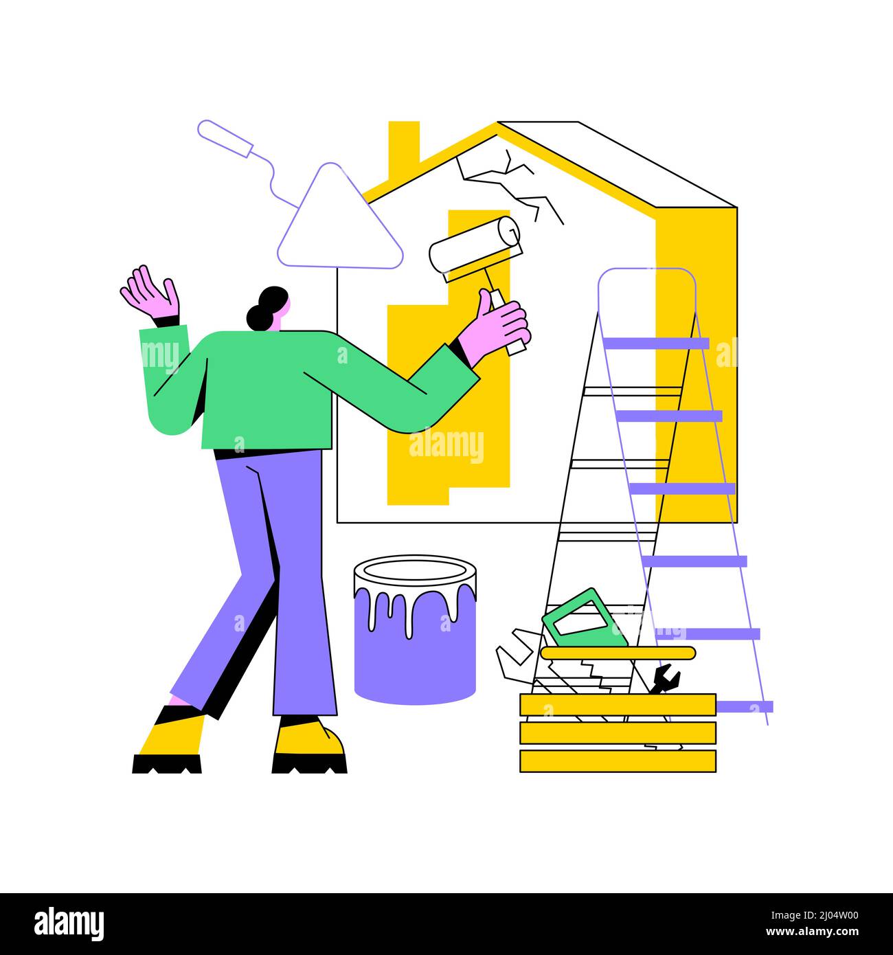 DIY repair abstract concept vector illustration. Do it yourself service ...