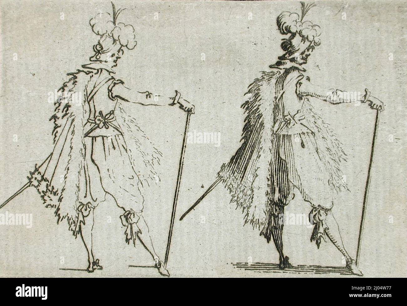 Man With a Cane. Jacques Callot (France, Nancy, 1592-1635). France ...