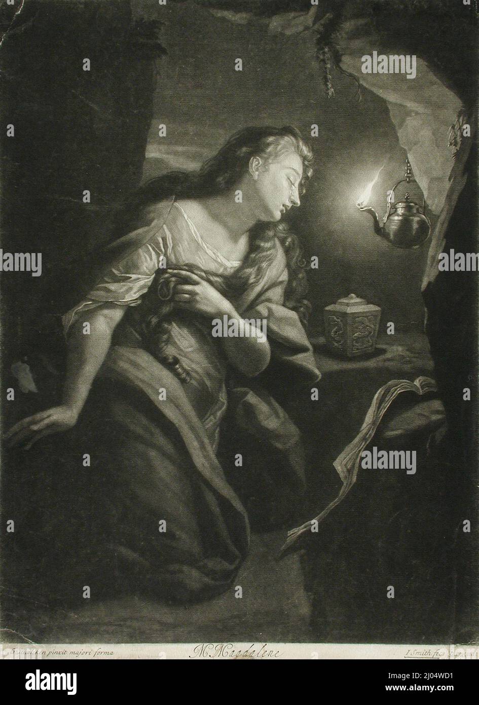 Mary Magdalene. John Smith (England, Northampton, 1652-1743)Godfried ...