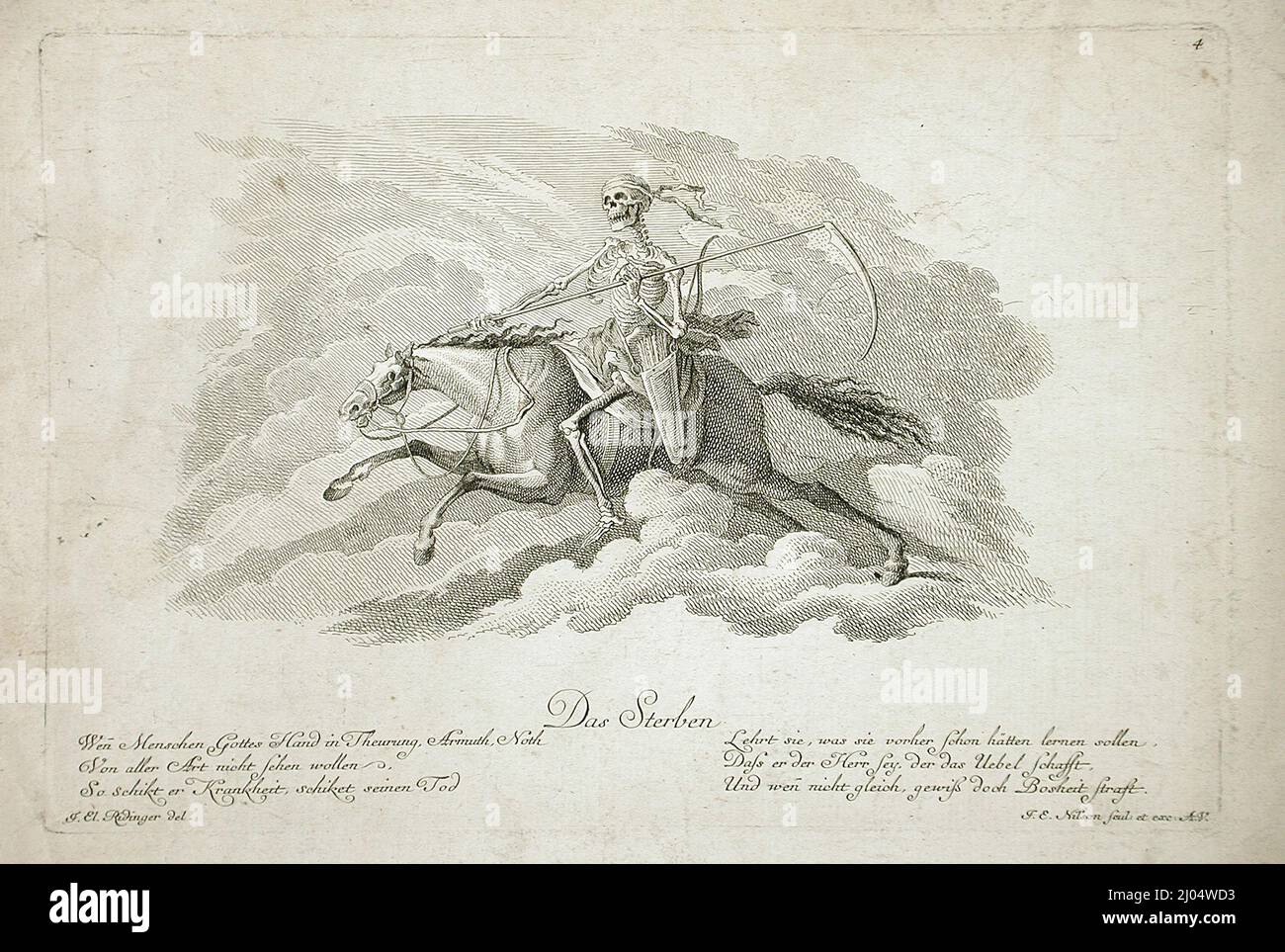 Death. Johann Esaias Nilson (Germany, Augsburg, 1721-1788). Germany ...