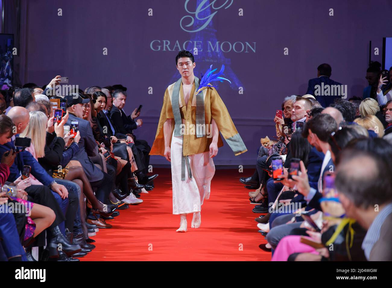 Paris, France. 3rd Mar, 2022, Grace Moon fashion show, on March 3, 2022 ...