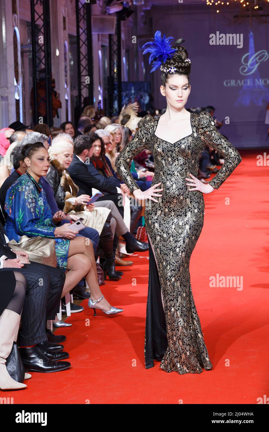 Paris, France. 3rd Mar, 2022, Grace Moon fashion show, on March 3, 2022 ...