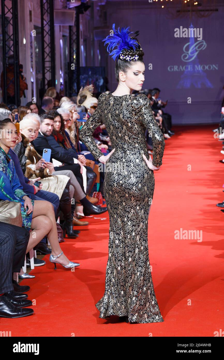 Paris, France. 3rd Mar, 2022, Grace Moon fashion show, on March 3, 2022 ...