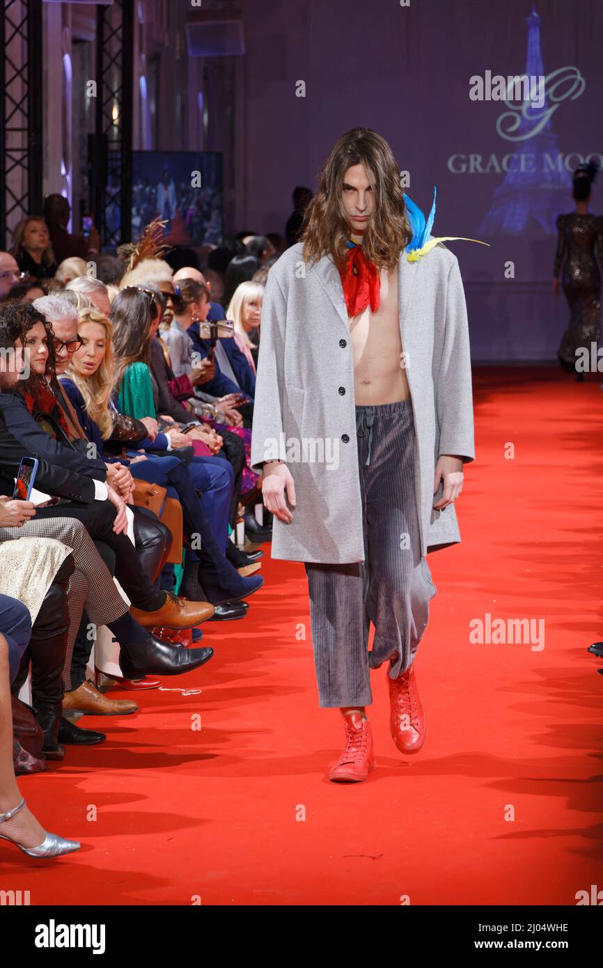 Paris, France. 3rd Mar, 2022, Grace Moon fashion show, on March 3, 2022 ...