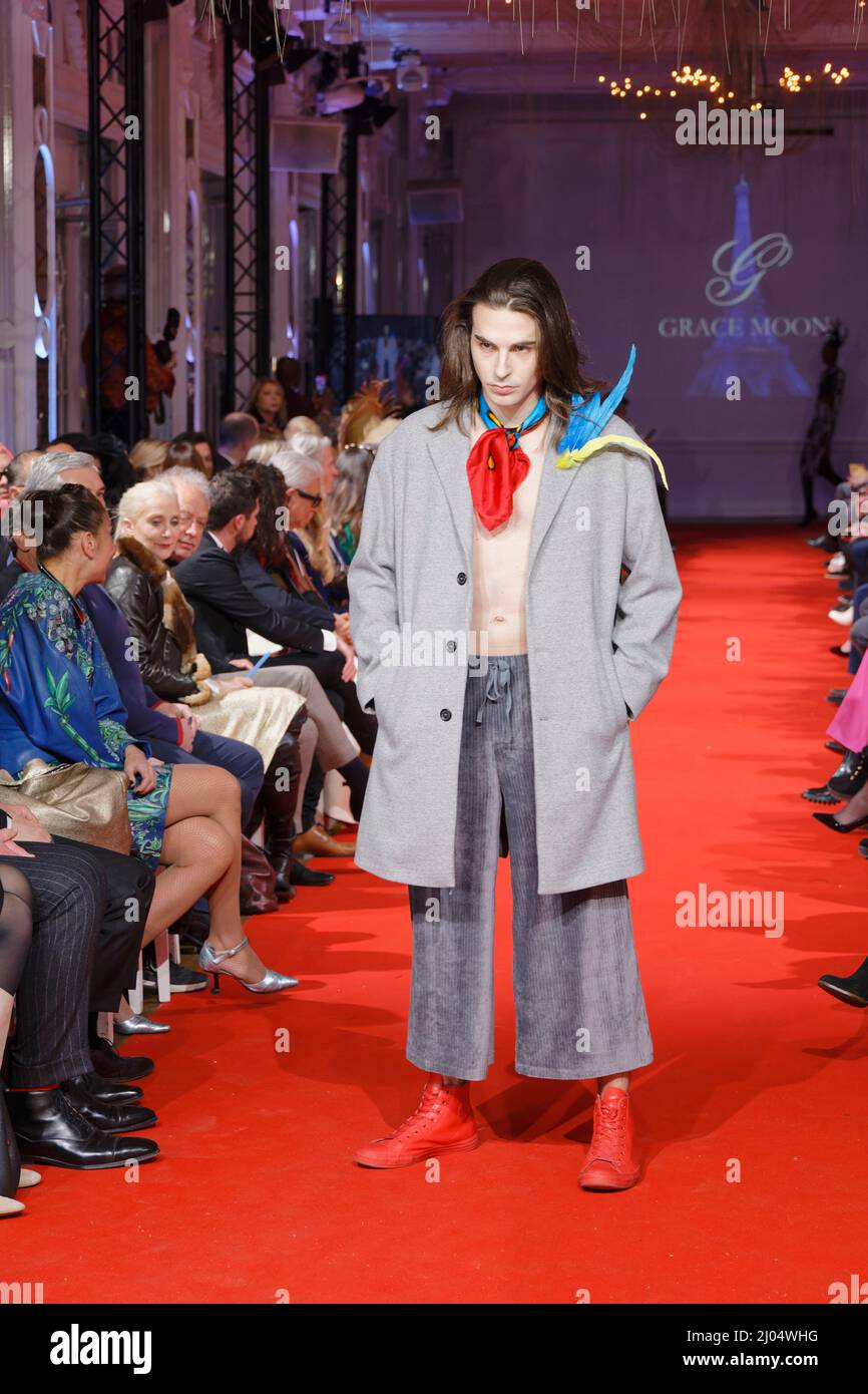 Paris, France. 3rd Mar, 2022, Grace Moon fashion show, on March 3, 2022 ...