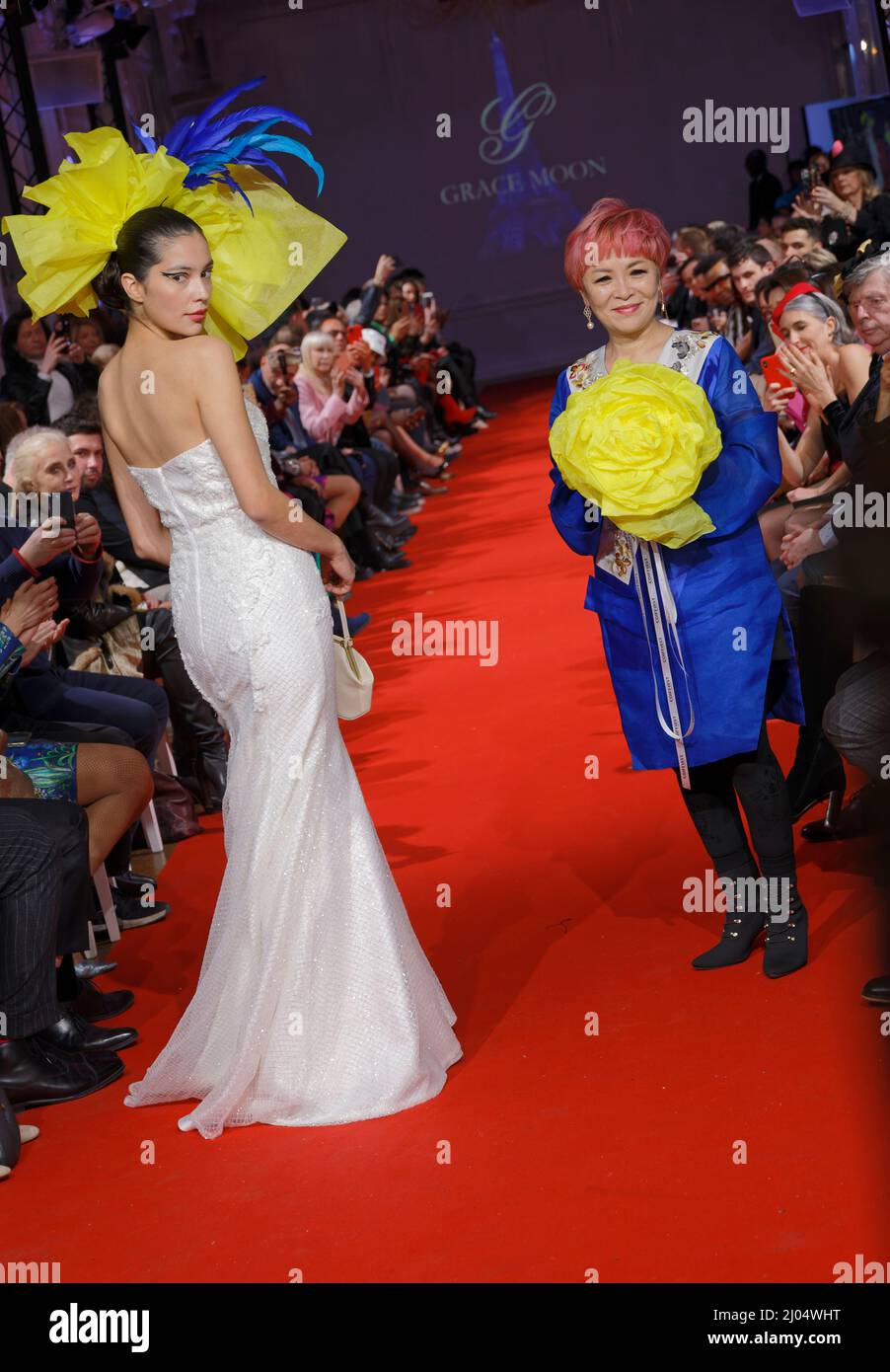 Paris, France. 3rd Mar, 2022, Grace Moon fashion show, on March 3, 2022 ...