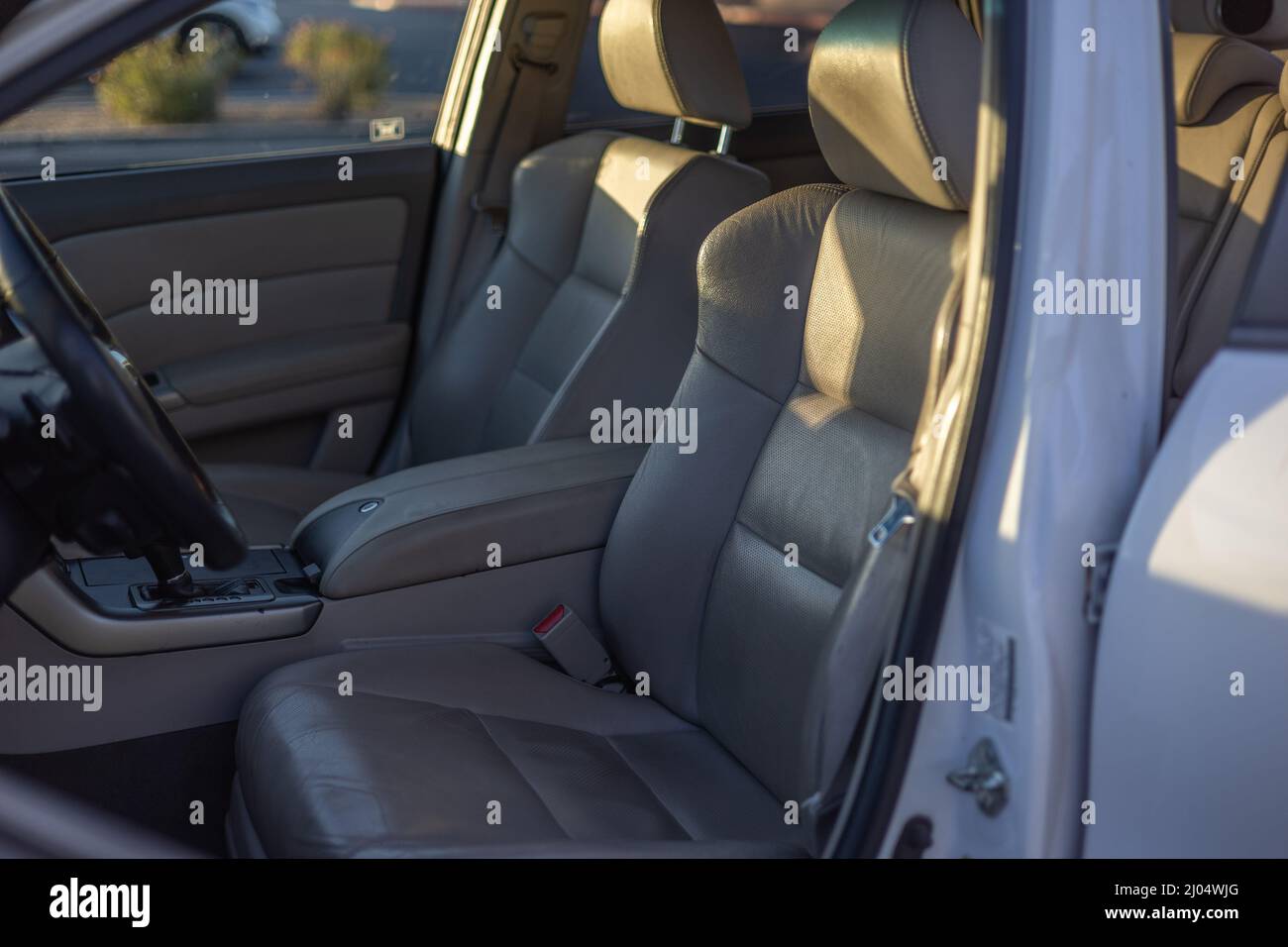 Closeup photo of the interior of a car Stock Photo - Alamy