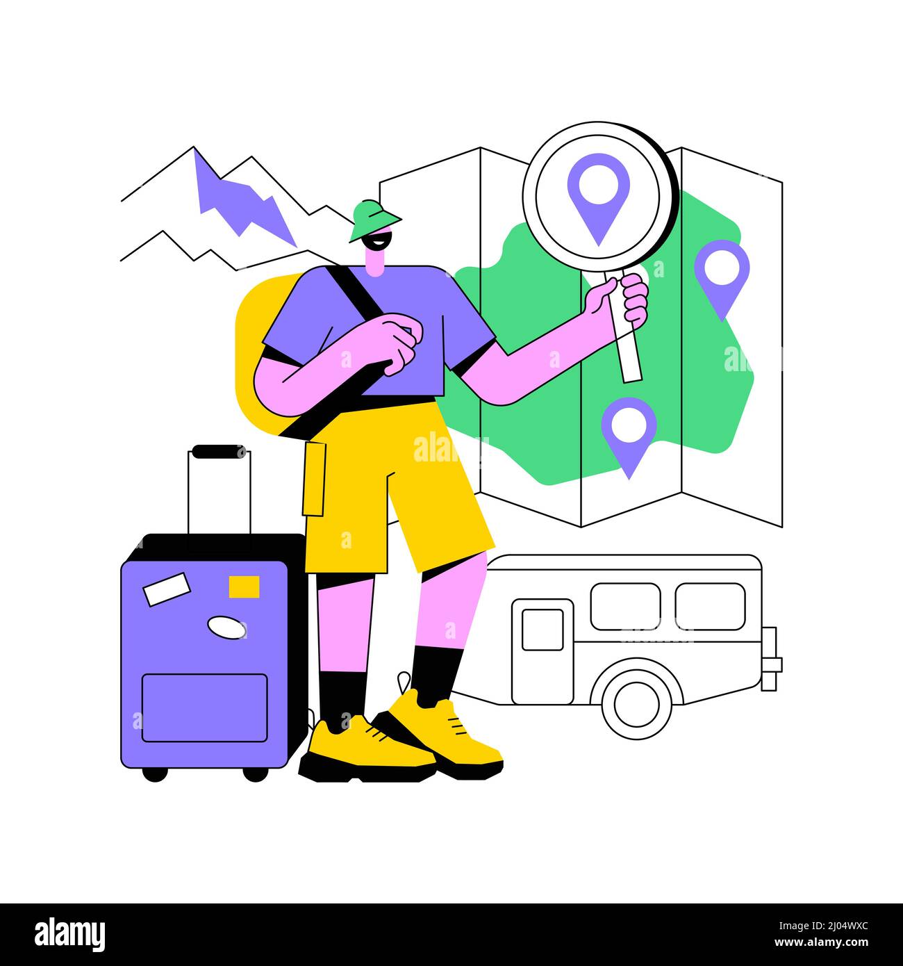 Weird caravan Stock Vector Images - Alamy