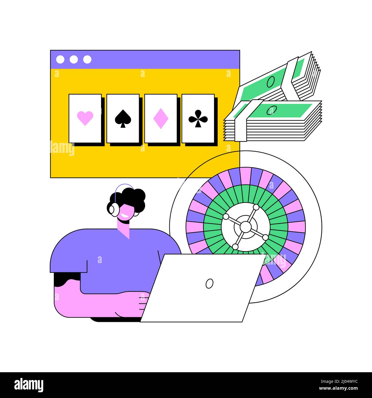Digital poker Stock Vector Images - Alamy