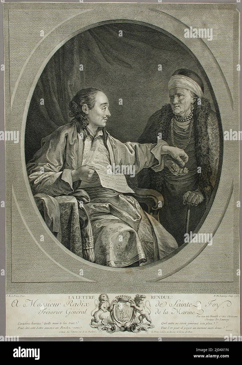 The Letter Received. Nicolas de Launay (France, 1739-1792). France ...