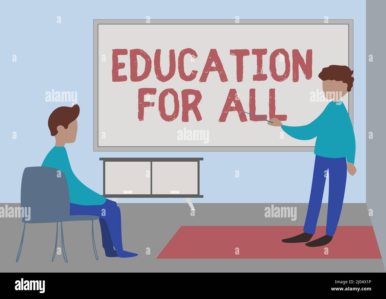 Text showing inspiration Education For All. Word for aiming to meet ...