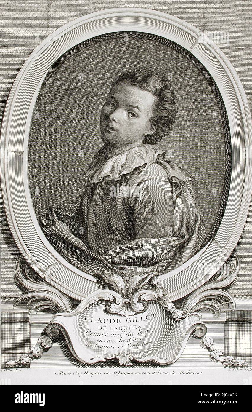 Portrait of Claude Gillot. Jean Aubert (France, died 1741). France ...