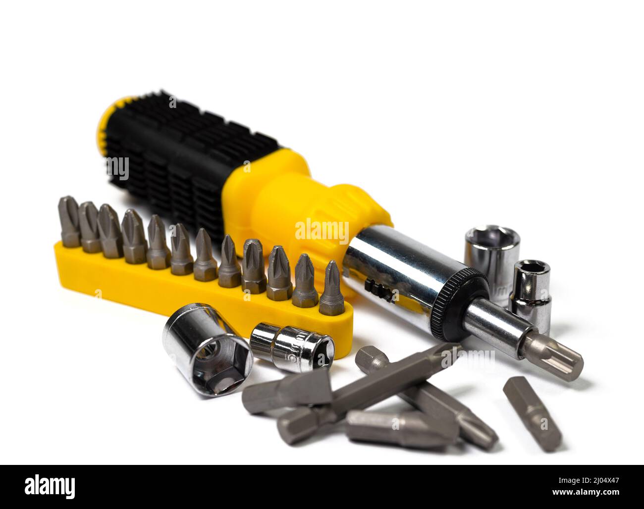 Various screwdriver bits and sockets Stock Photo - Alamy