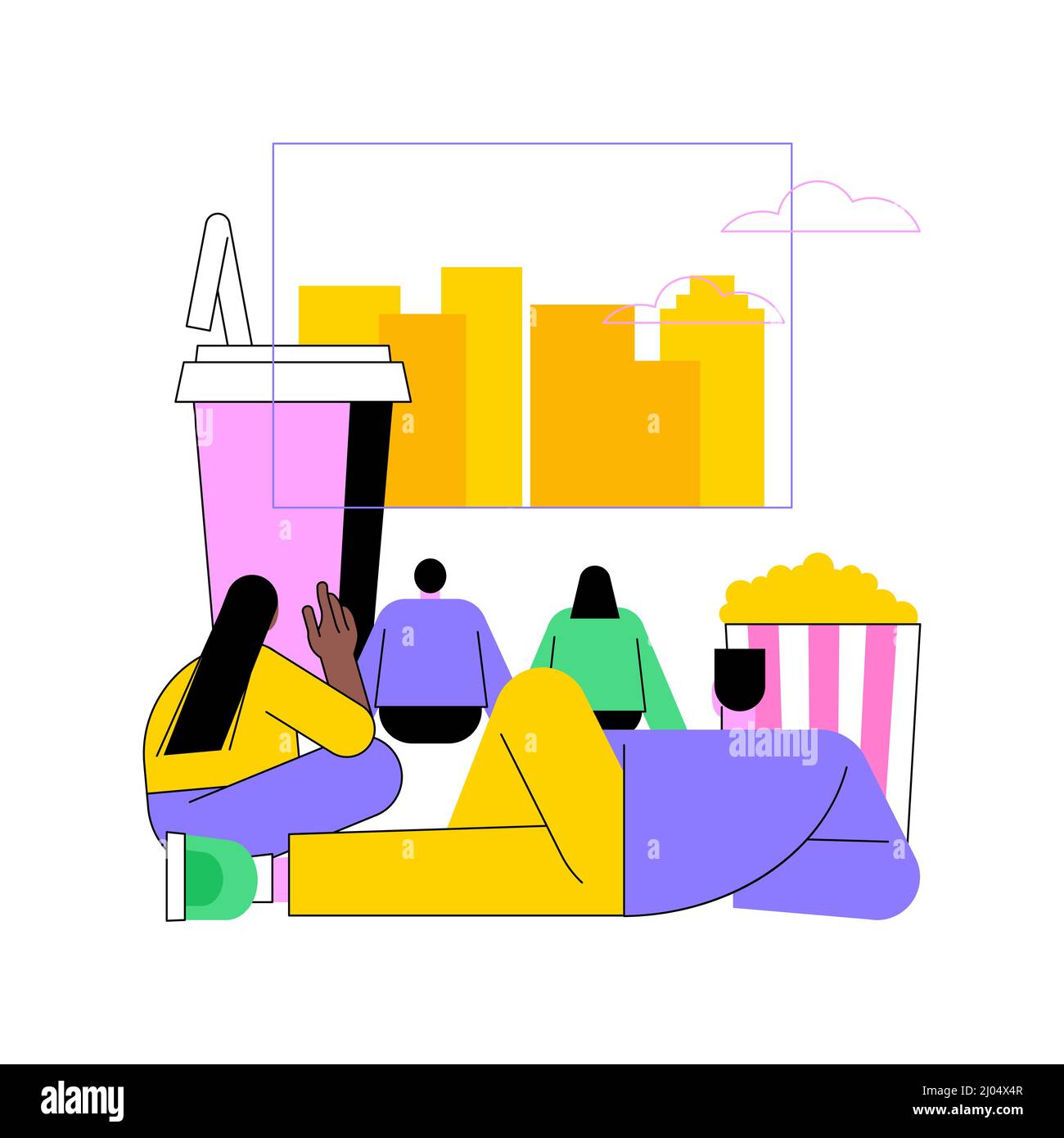 Children in theater Stock Vector Images - Alamy