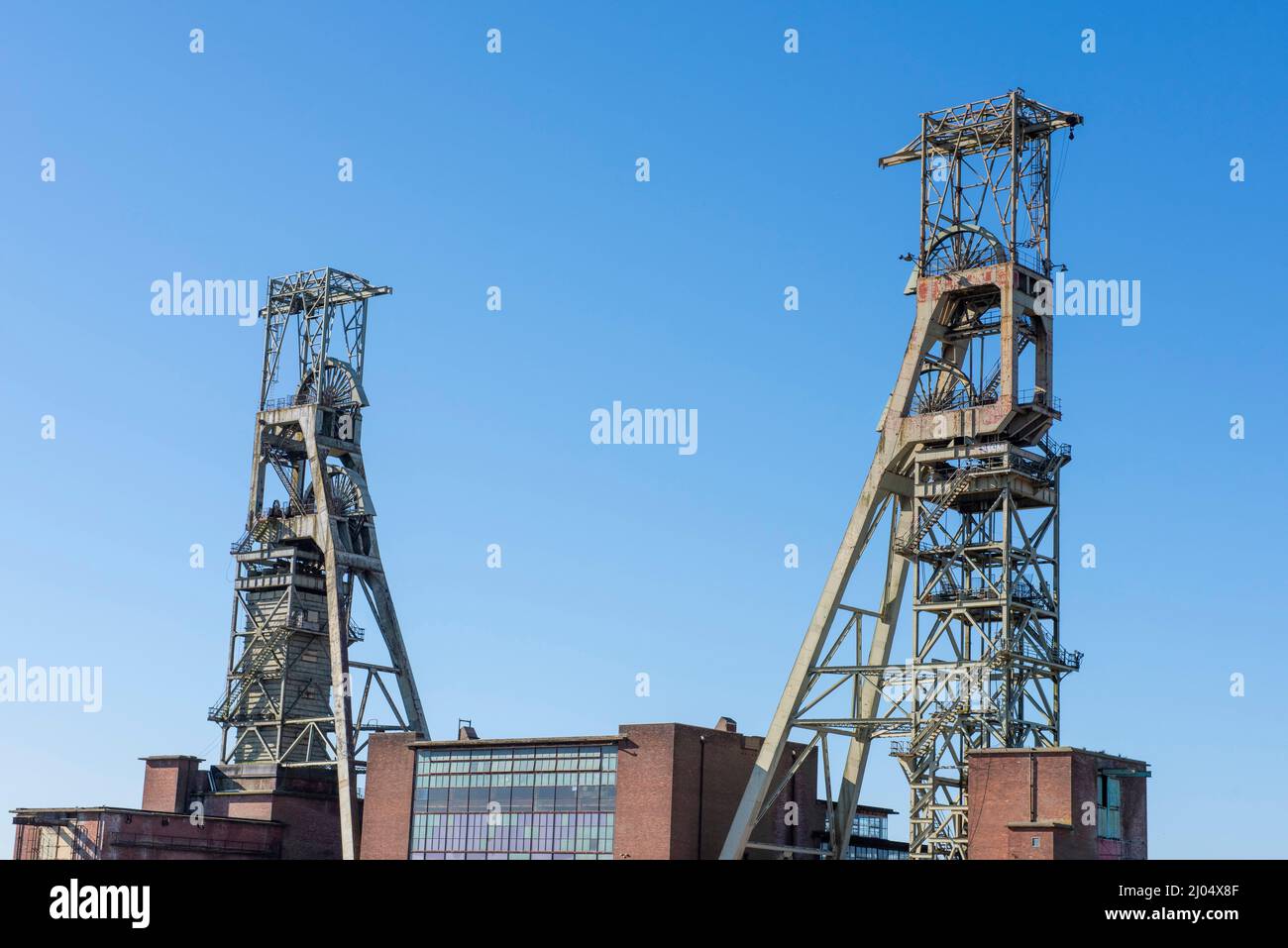 Clipstone Colliery Headstocks, Nottinghamshire England UK Stock Photo ...