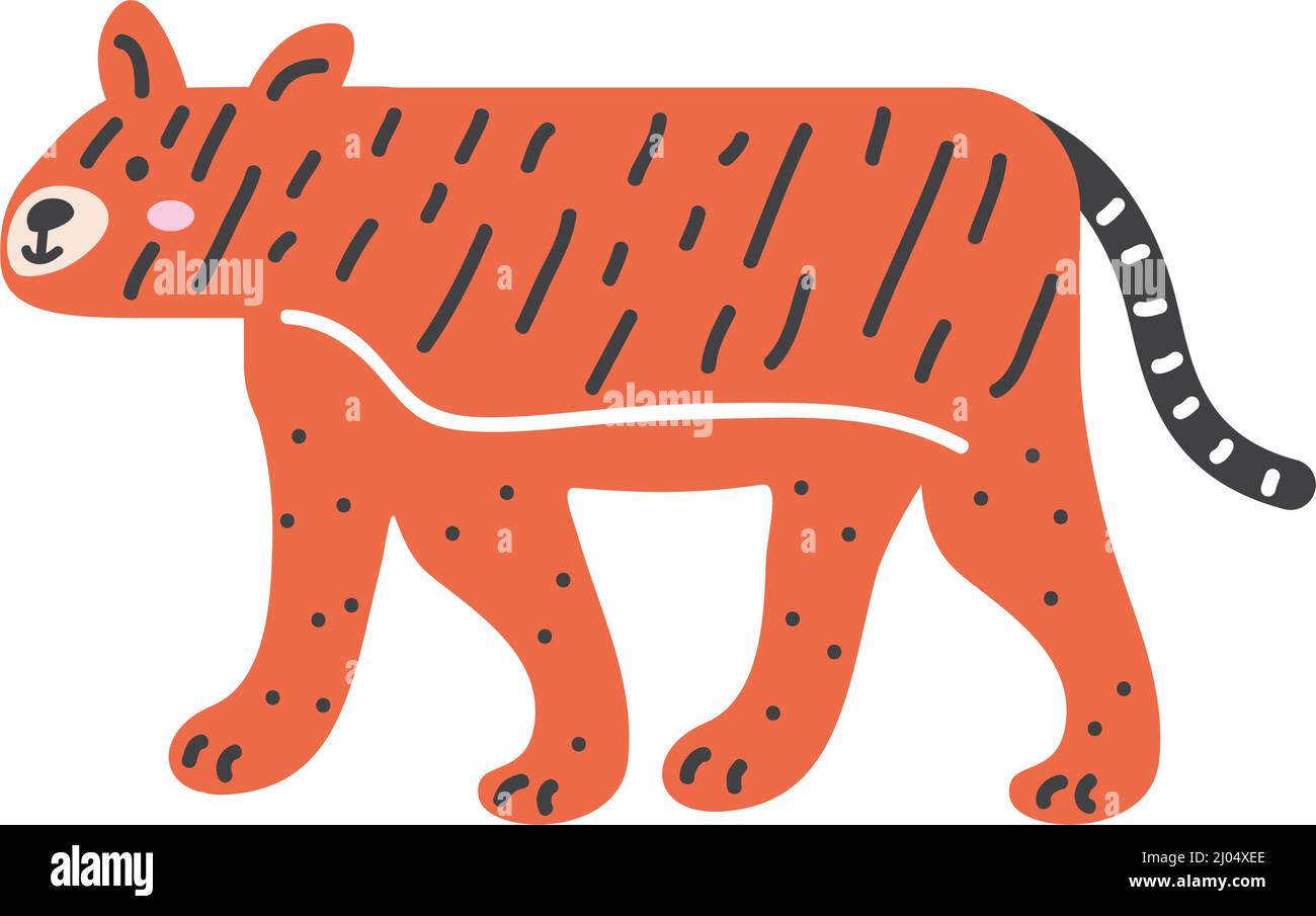 tiger doodle style character icon Stock Vector Image & Art - Alamy