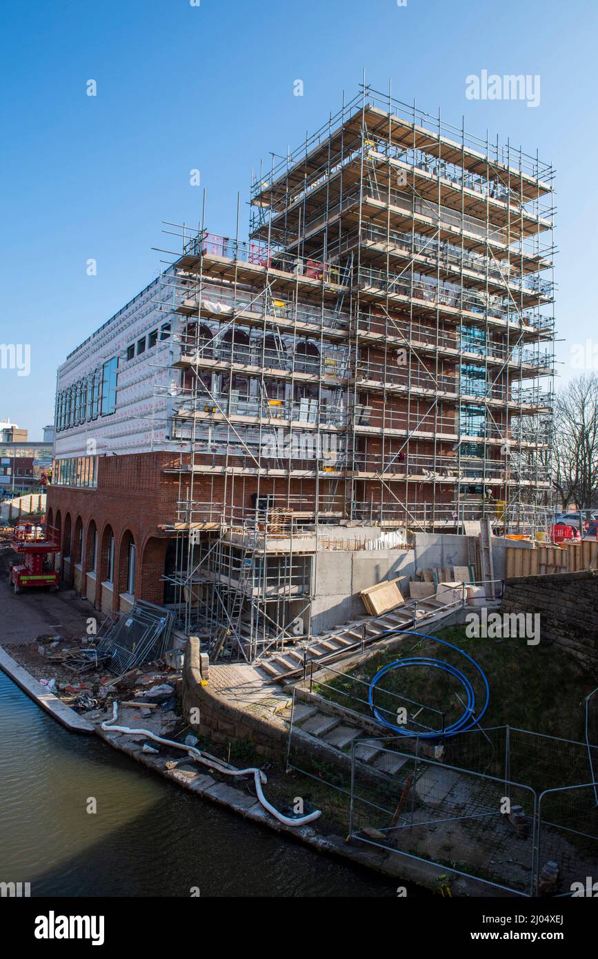 Construction of the Island Quarter by the Canal in Nottingham City ...