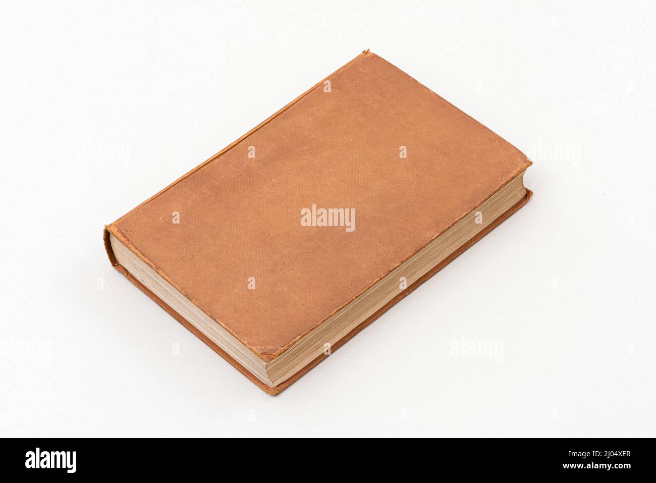 Old book cover, blank texture empty grunge design on white background ...