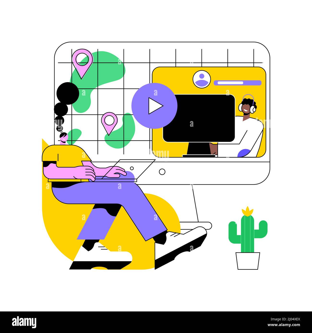 Geek storytelling Stock Vector Images - Alamy