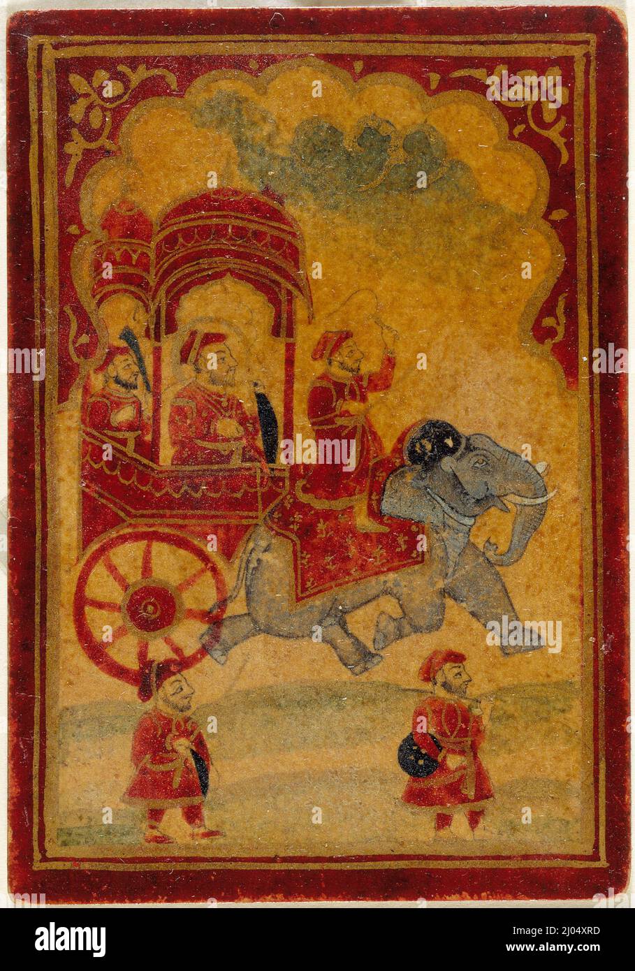 Playing card from a mughal ganjifa set hi-res stock photography and ...