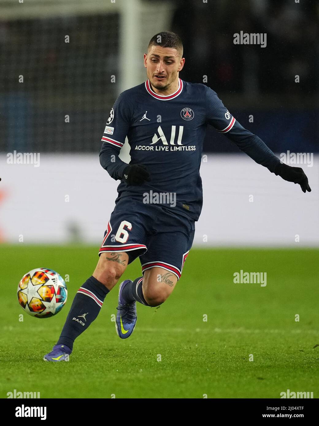 Marco Verratti of PSG during the UEFA Champions League match between ...