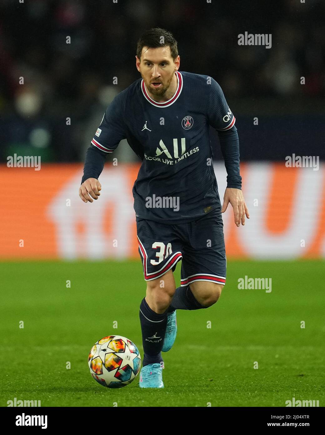 Lionel Messi of PSG during the UEFA Champions League match between ...