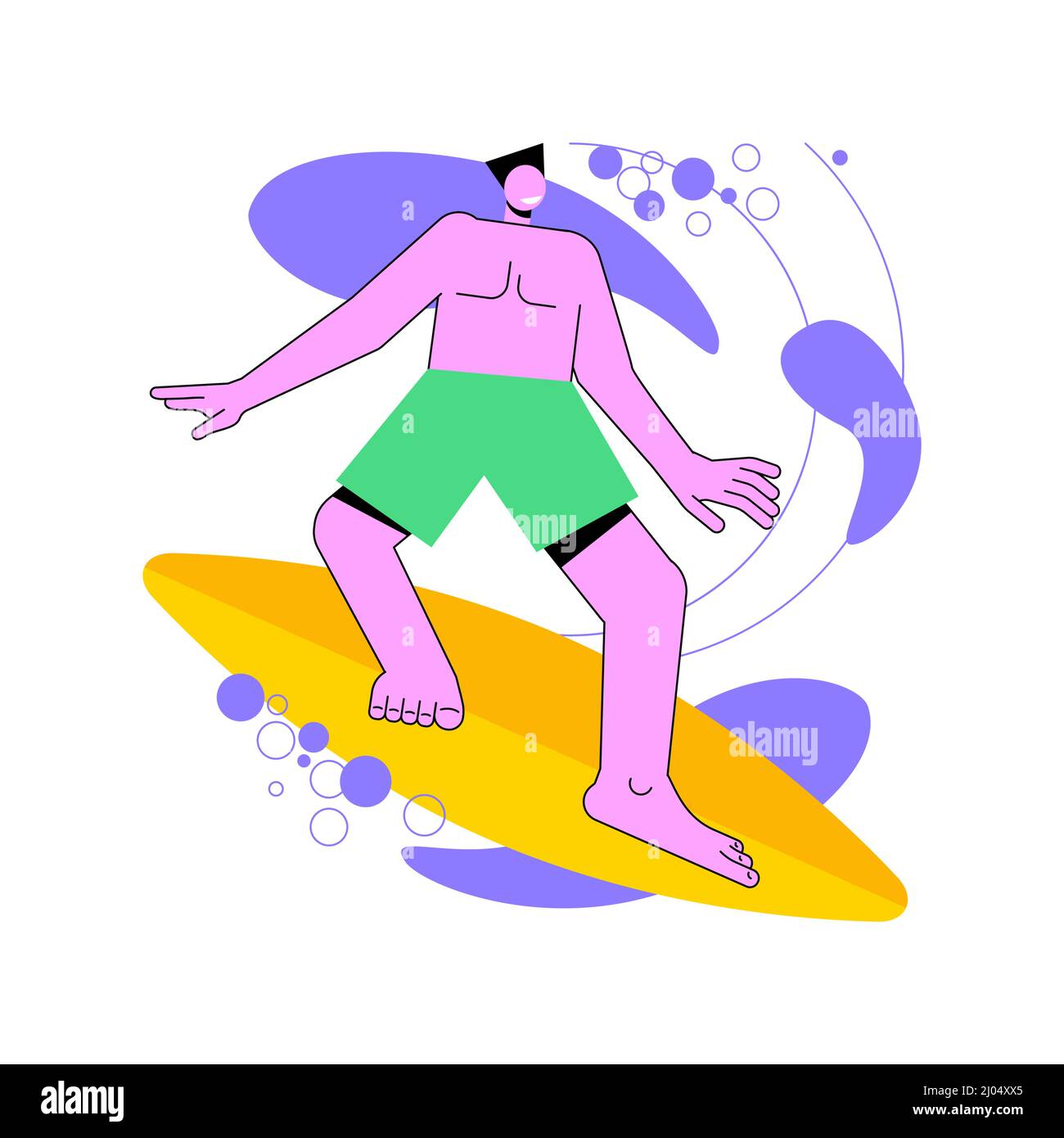 Surf school metaphor Stock Vector Images - Alamy