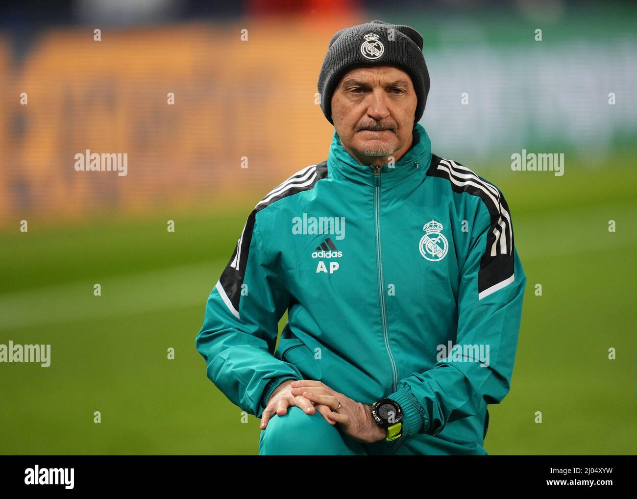 Real Madrid coach assistant Antonio Pintus during the UEFA Champions ...