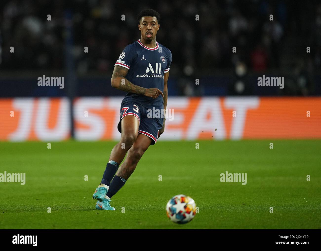 Presnel Kimpembe of PSG during the UEFA Champions League match between ...
