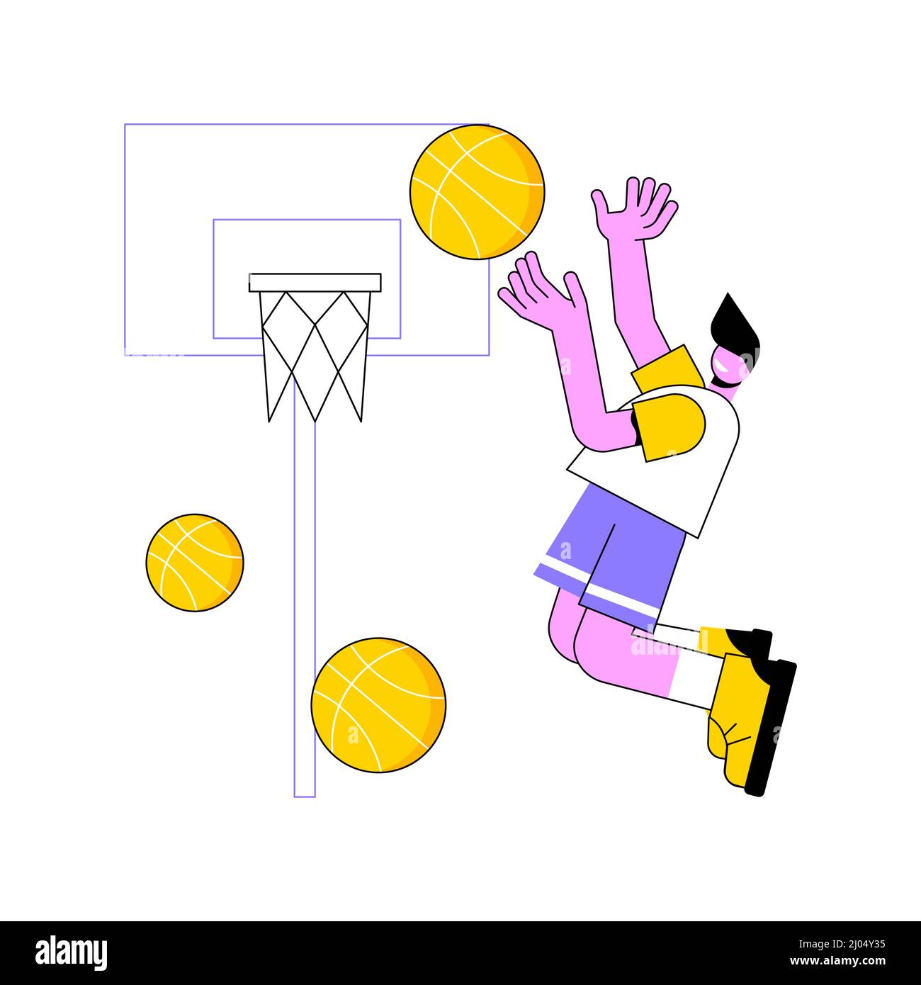 Basketball abstract concept vector illustration. Championship league ...