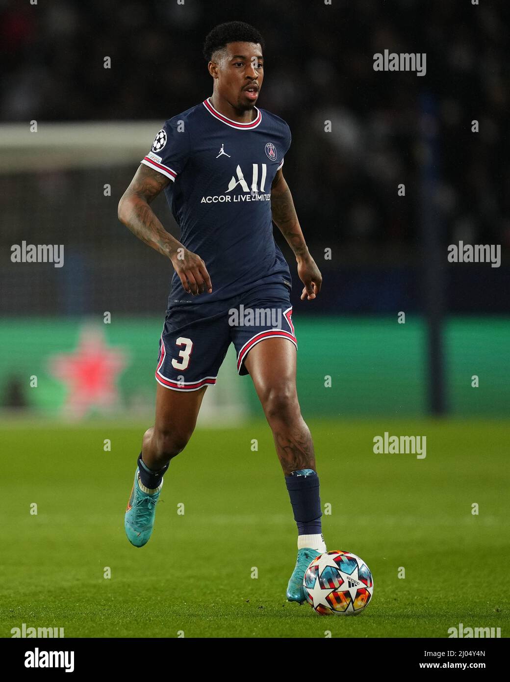 Presnel Kimpembe of PSG during the UEFA Champions League match between ...