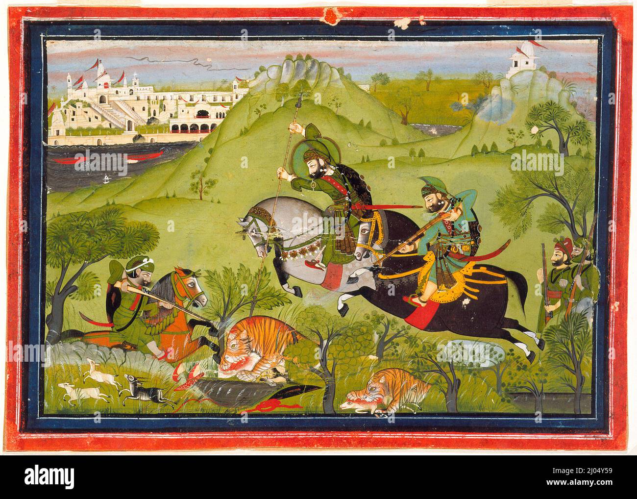 Maharana Ari Singh of Udaipur (r. 1761-73) and His Entourage at the ...