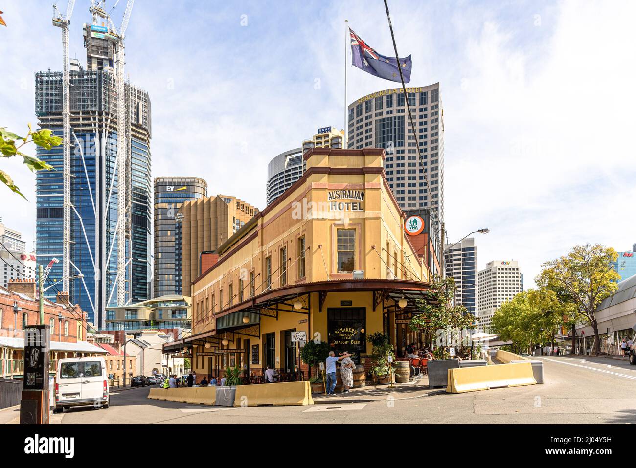 The Australian Heritage Hotel, a pub located in the Rocks area of ...