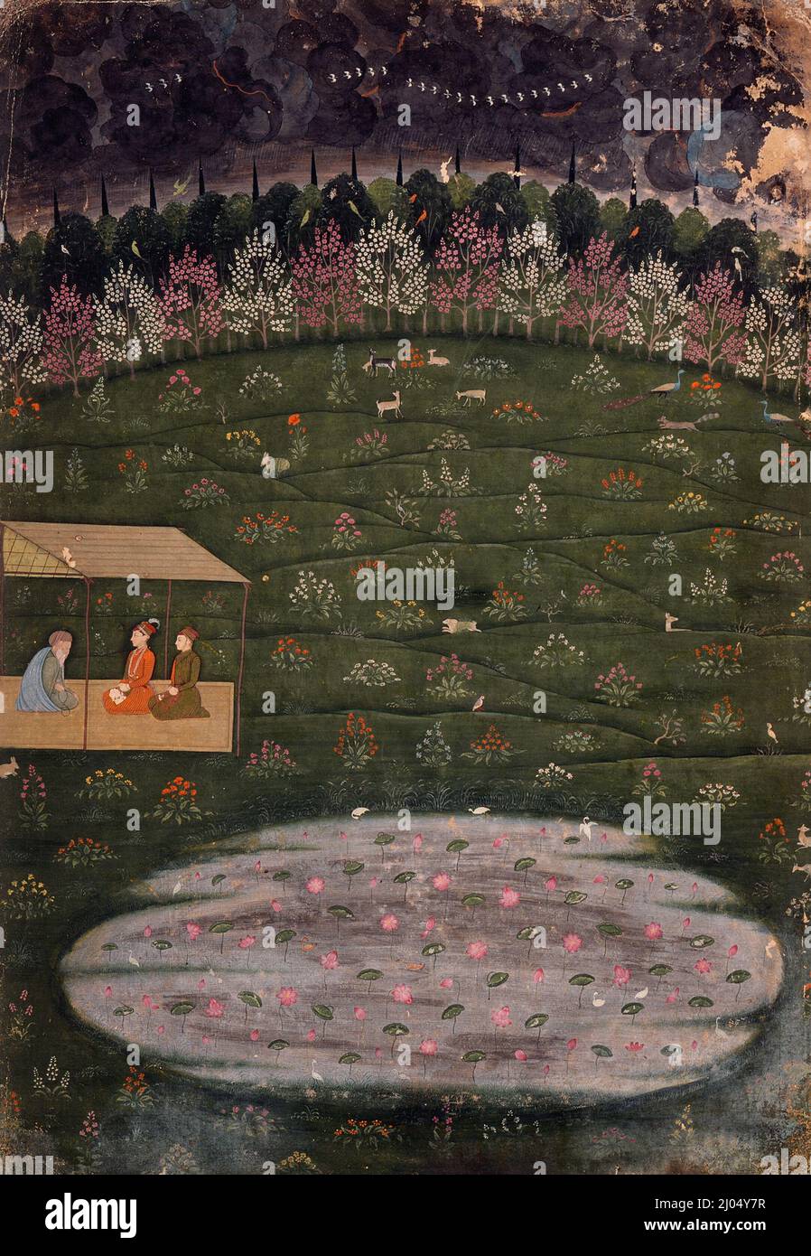 Prince Dara Shikoh (1615-59) Visits a Sage. Hunhar II (active mid-18th ...