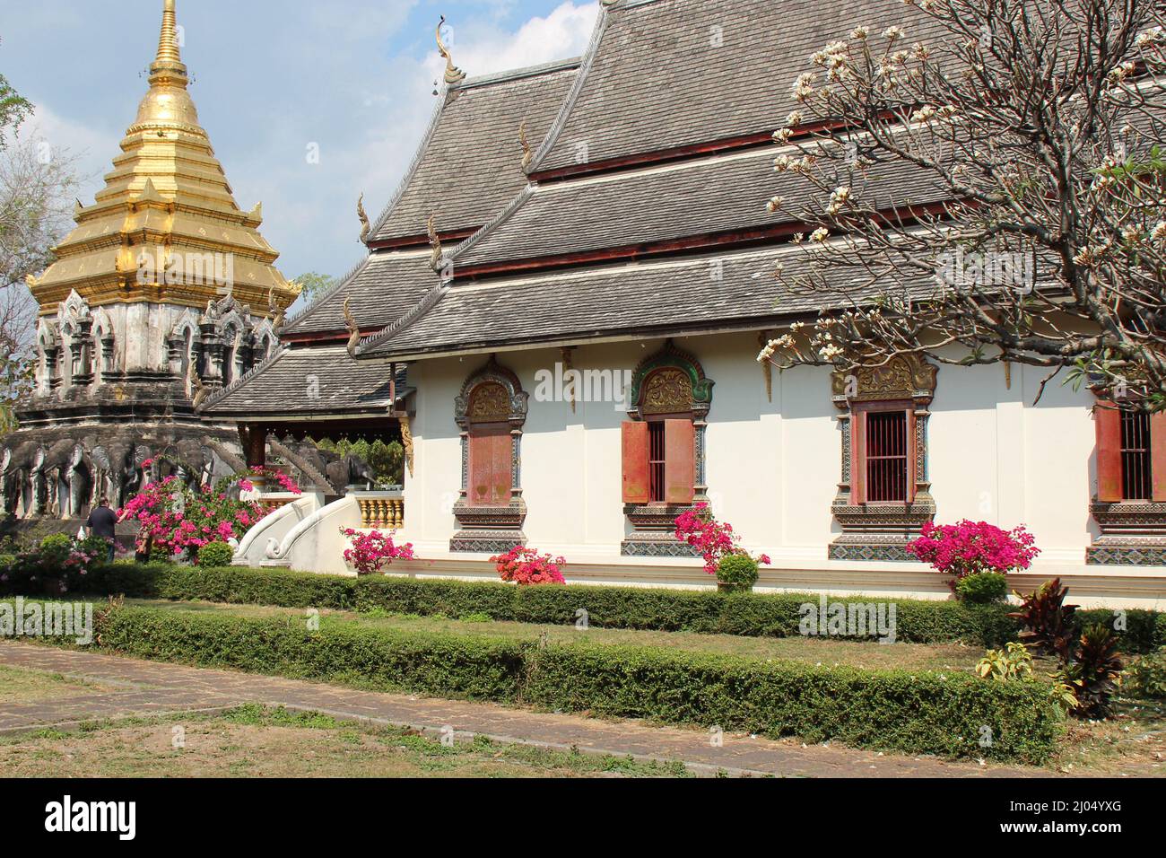 buddhist temple (wat chiang man) in chiang mai in thailand Stock Photo ...