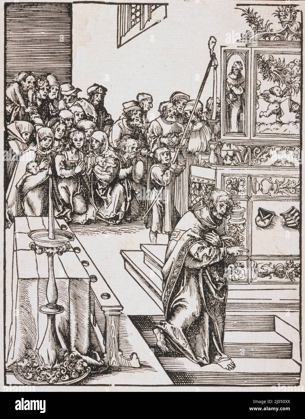 The Martyrdom of Saint John. Lucas Cranach the Elder (Germany, Kronach ...