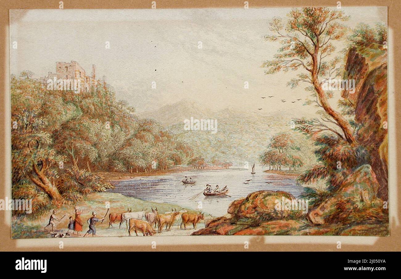 Brougham Castle, Westmoreland. George Baxter (England, Sussex, 1804 ...